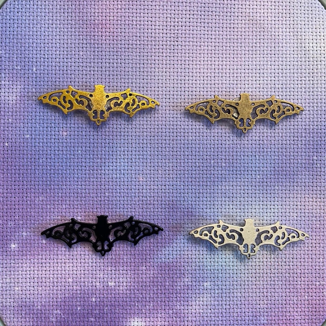 Filigree Bat Magnetic Needle Minder: Witchy Cross Stitch Nanny - Etsy