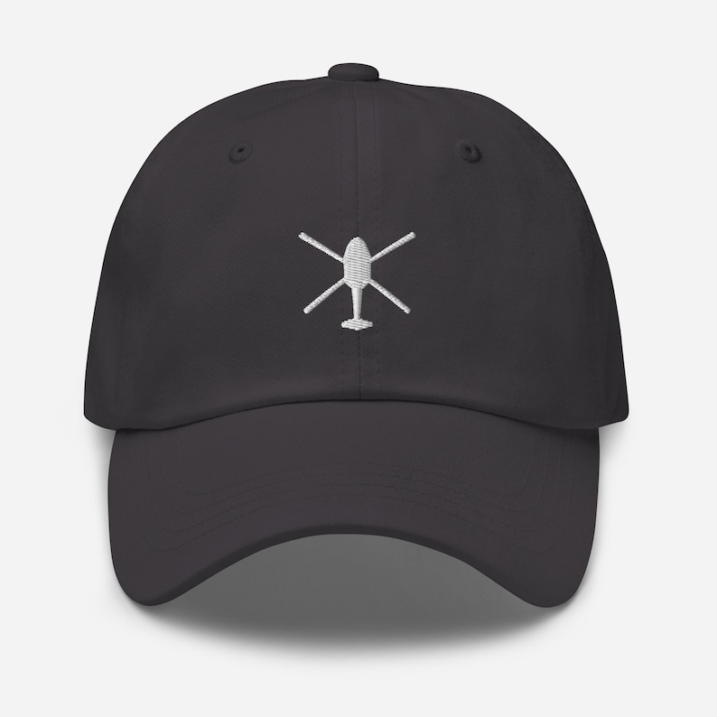 Embroidered Helicopter Hat: Low Profile Aviation Baseball Cap - Etsy