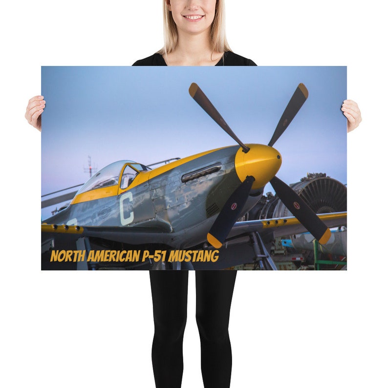 P-51 Mustang Poster - Etsy