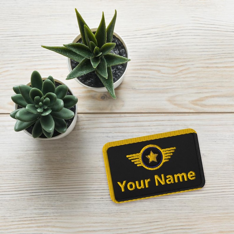 Personalized Pilot Wings Embroidered Patch: Custom Aviation Gift - Etsy