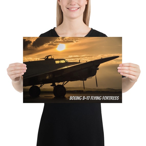 Boeing B-17 Flying Fortress Poster Airplane Poster Aviation | Etsy