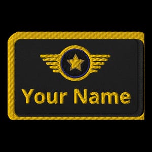 Personalized Pilot Wings Embroidered Patch: Custom Aviation Gift - Etsy