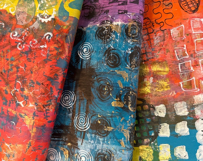 Large Geli Printed Paper for Collage, Grunge, Fodder, Decoupage, Card ...