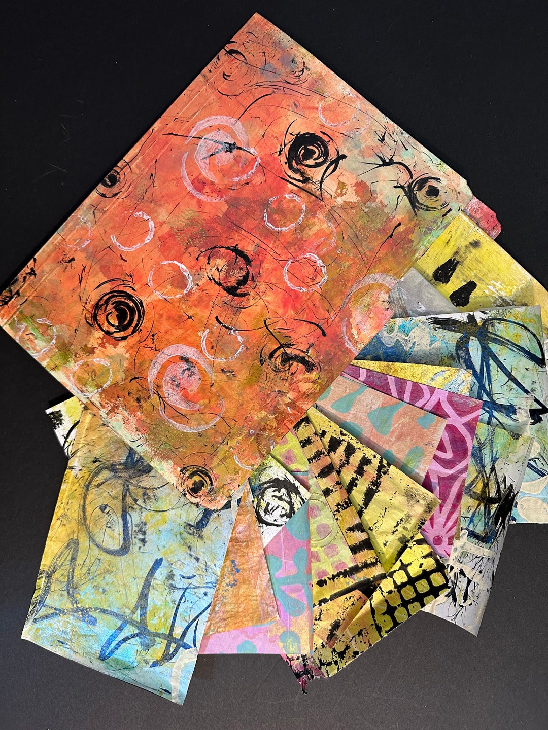 Mixed Media Folder, Collage Fodder, Collage Paper Packs - Etsy