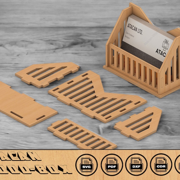 Business Card Stand Svg - Etsy