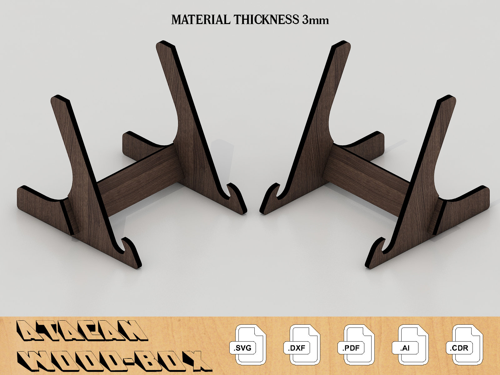 3mm Laser Cut Easels Plate Holders Frame Holder Photo Frame - Etsy