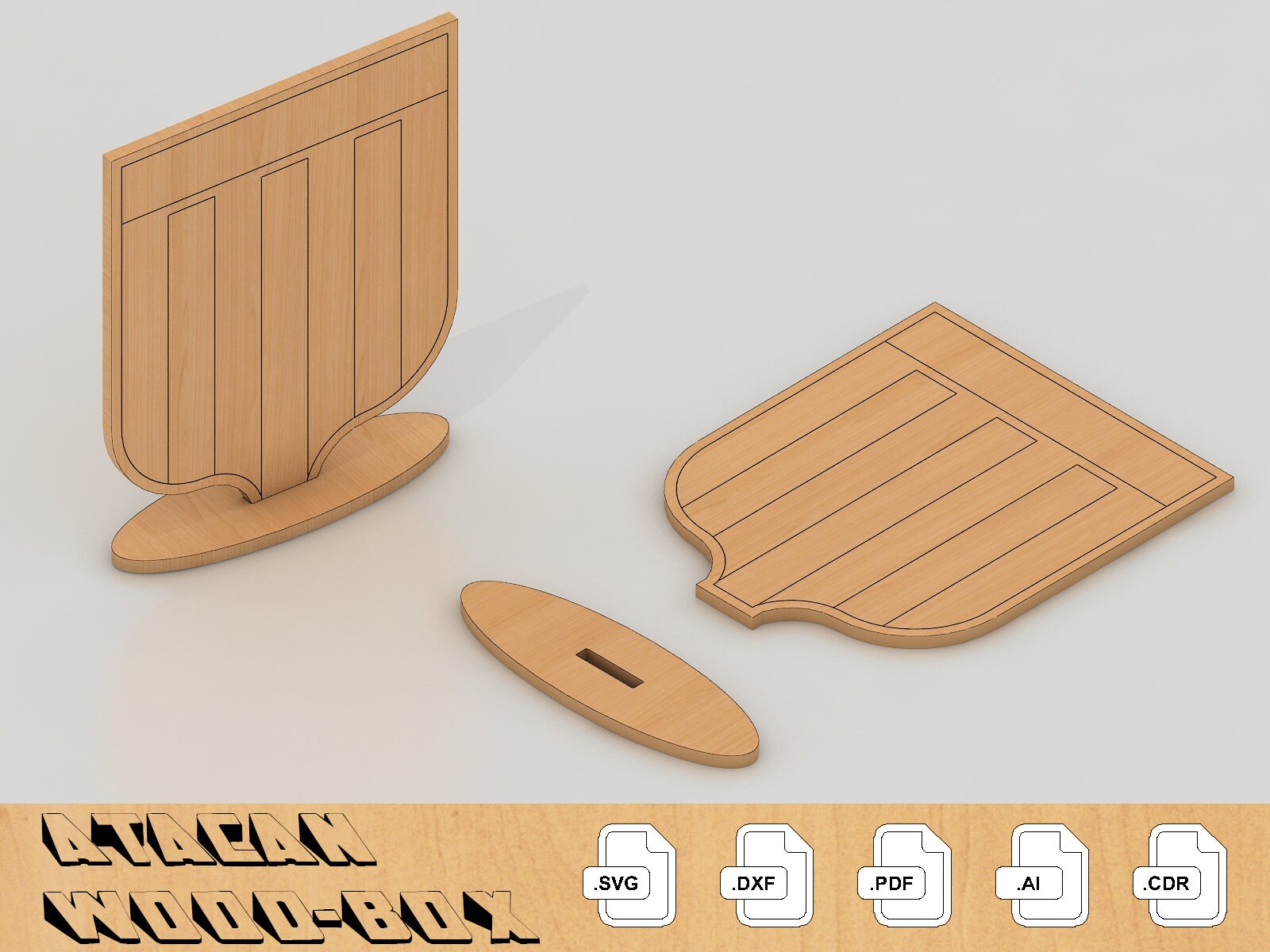 Name Tags Laser SVG Cutting Template / Wooden Tag DXF Cnc - Etsy Canada