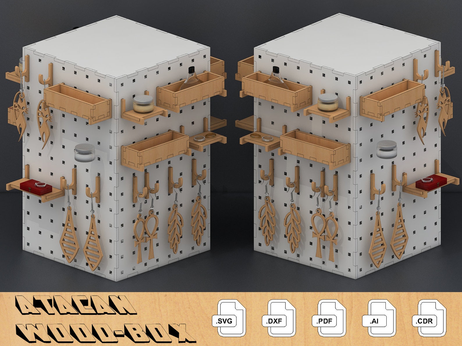 Pegboard Accessories Peg Hooks Peg Box Portable Pegboard - Etsy