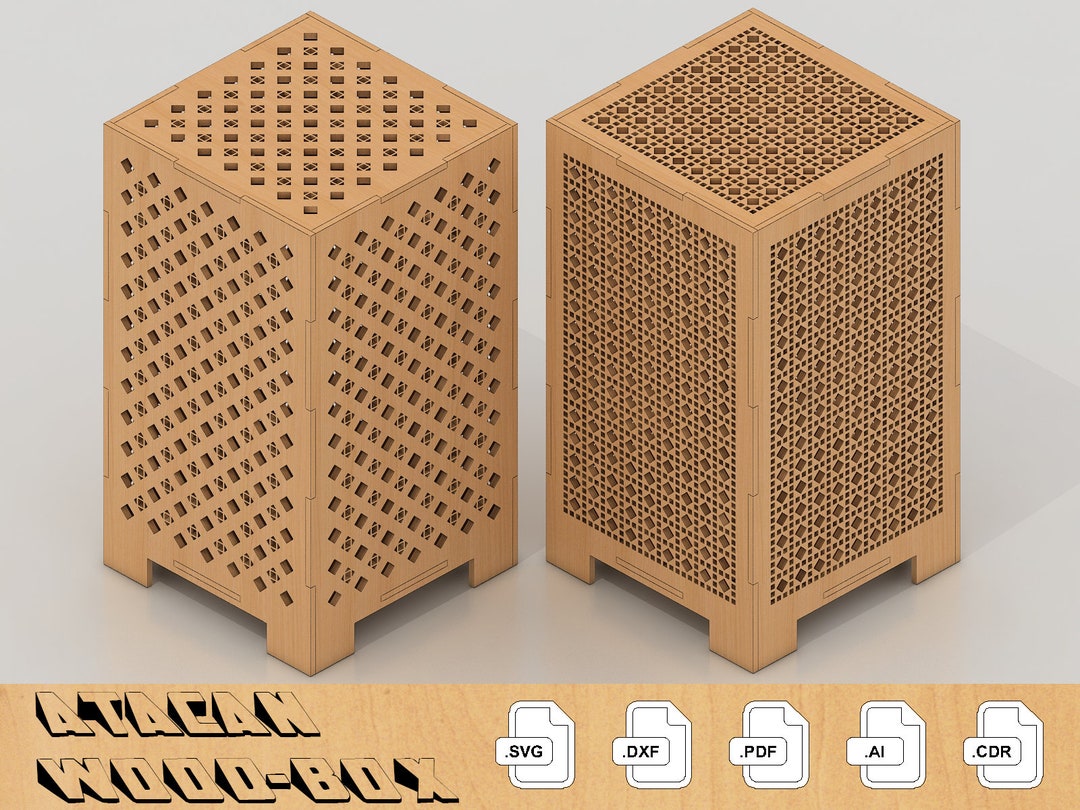 Laser Cut Lamp Svg File / Light Box Laser Files / Glowforge Lamp Shade ...