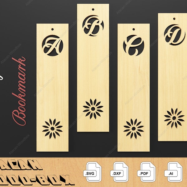 Monogrammed Bookmark - Etsy