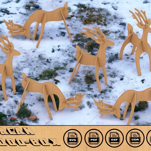 Reindeer Deer - Etsy