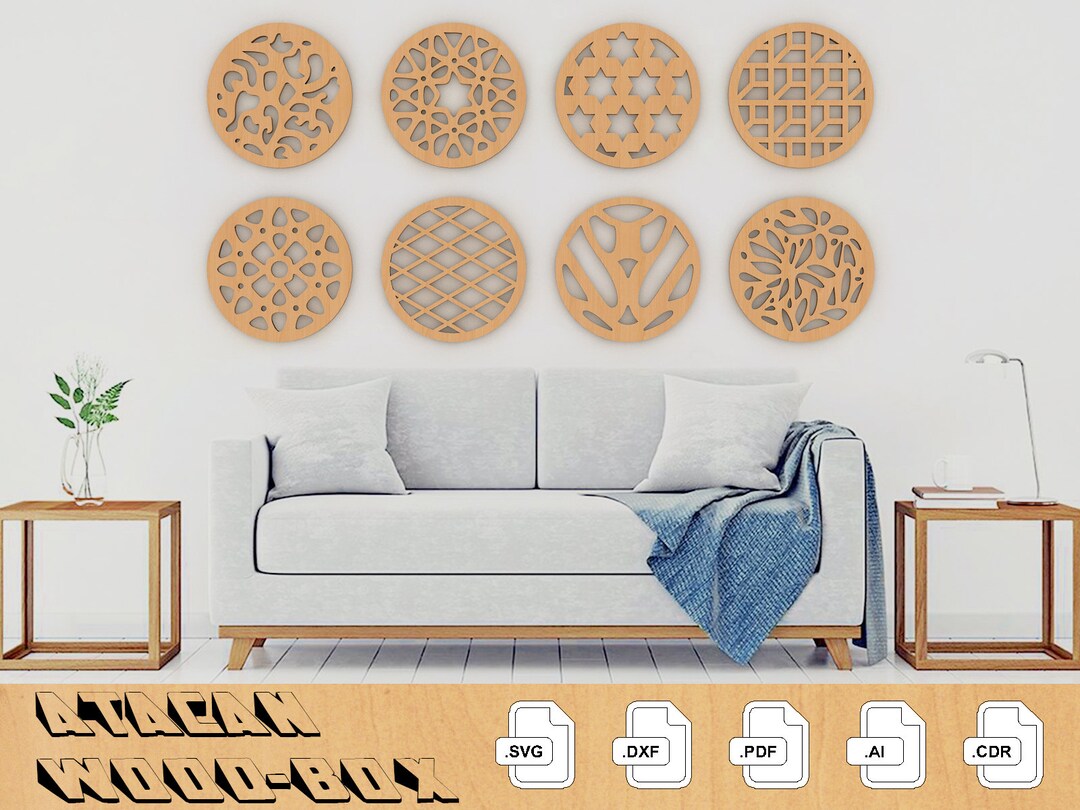 Wall Decor SVG Laser Cut Files Wood Panels CNC Laser Cut - Etsy UK