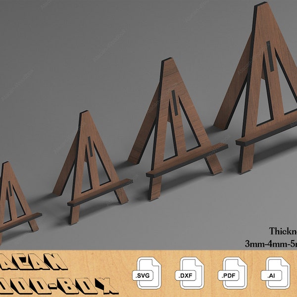 Laser Cut Mini Easel Svg - Etsy Singapore