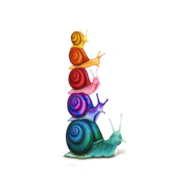 Snail Art - Etsy