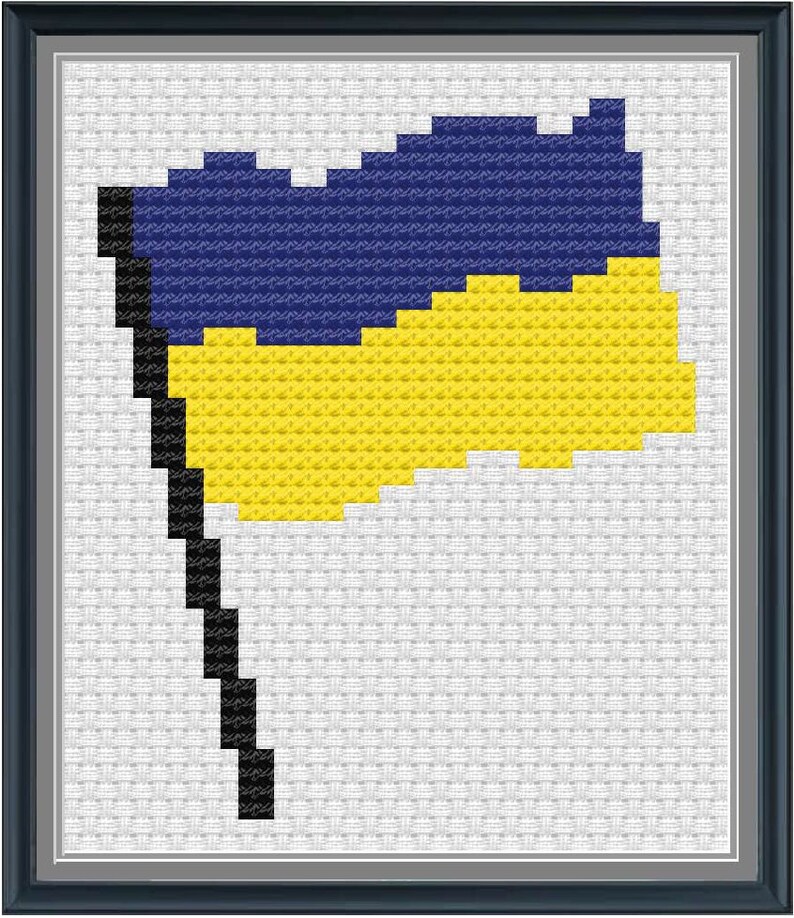 Ukrainian Flag Cross Stitch Pattern Digital Download - Etsy