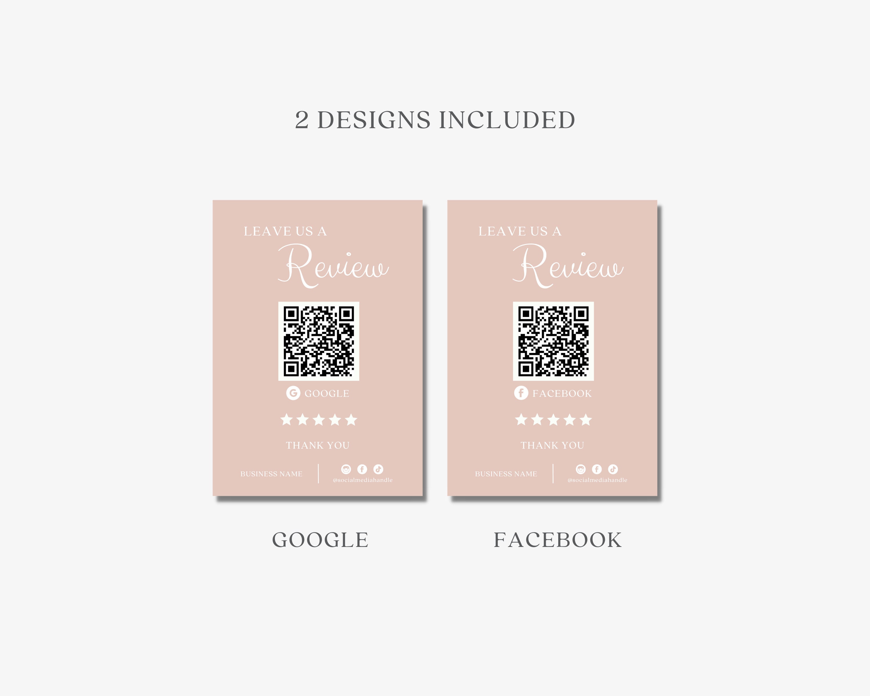 Ask for Review QR Code Sign Template, Google Review Sign, Facebook ...