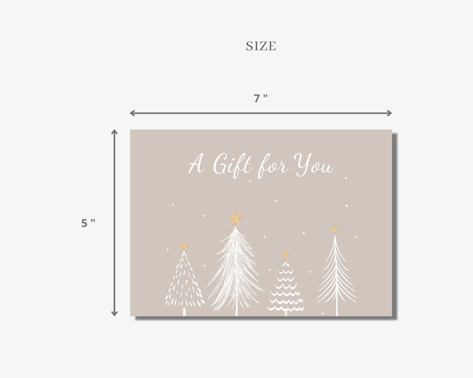 Holiday Gift Card Template Printable Christmas Gift Voucher - Etsy