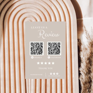 Ask for Review QR Code Sign Template Google Review Sign - Etsy