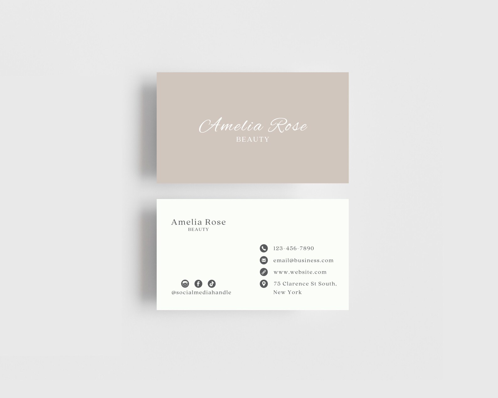Editable Business Card Template DIY Calling Card Template - Etsy