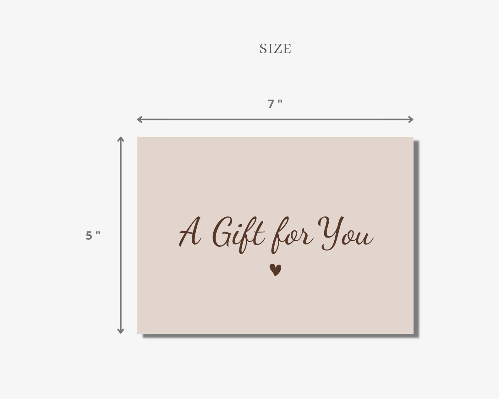 Editable Gift Card Template With Logo DIY Printable Gift - Etsy