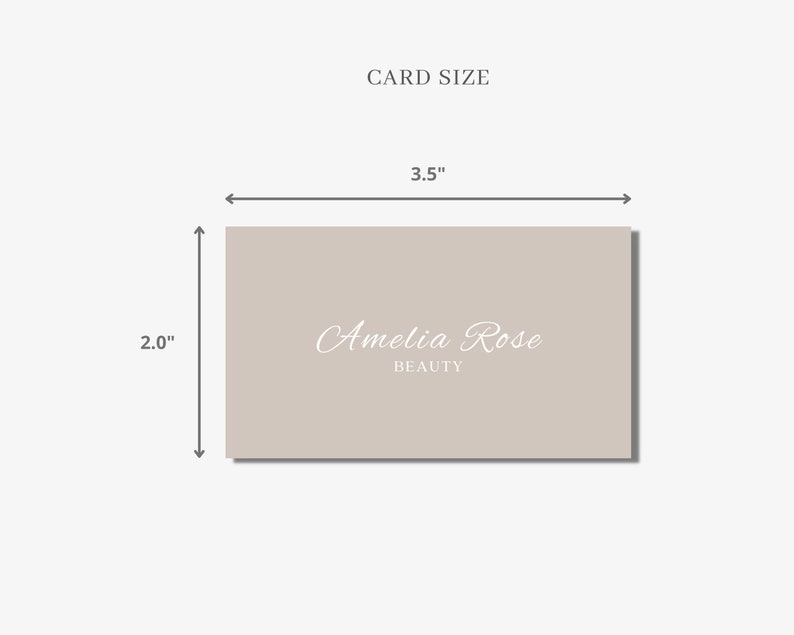 Editable Business Card Template DIY Calling Card Template - Etsy