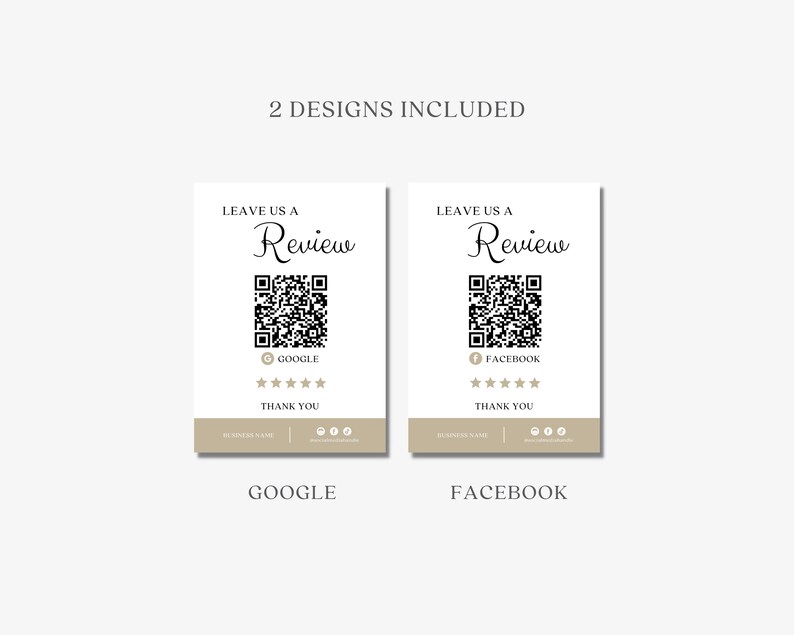 Ask for Review QR Code Sign Template, Google Review Sign, Facebook ...