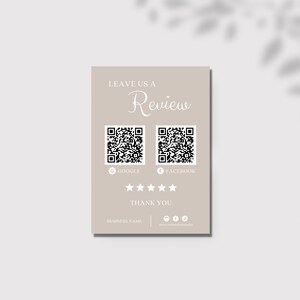 Ask for Review QR Code Sign Template Google Review Sign - Etsy