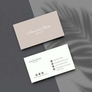 Editable Business Card Template DIY Calling Card Template - Etsy