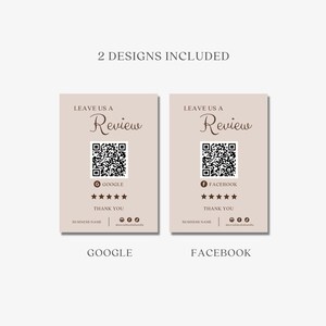 Ask for Review QR Code Sign Template, Google Review Sign, Facebook ...