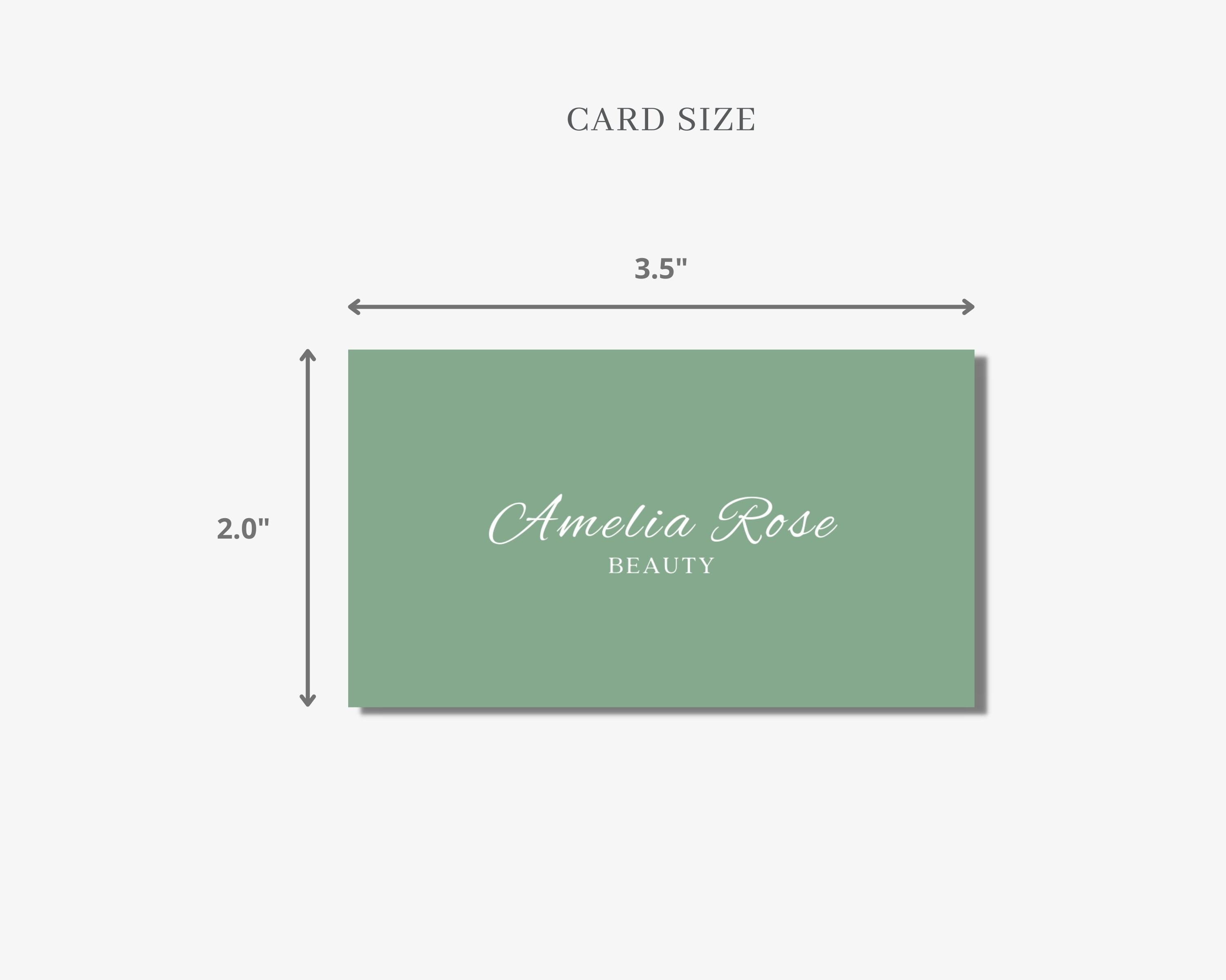 Editable Business Card Template DIY Calling Card Template - Etsy