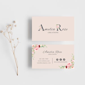 Editable Business Card Template DIY Calling Card Template | Etsy