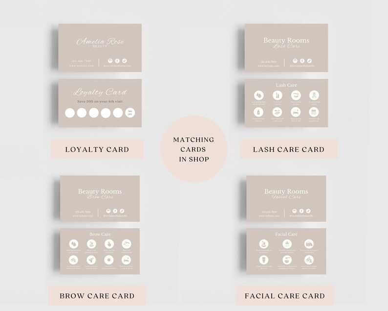 Editable Business Card Template DIY Calling Card Template - Etsy