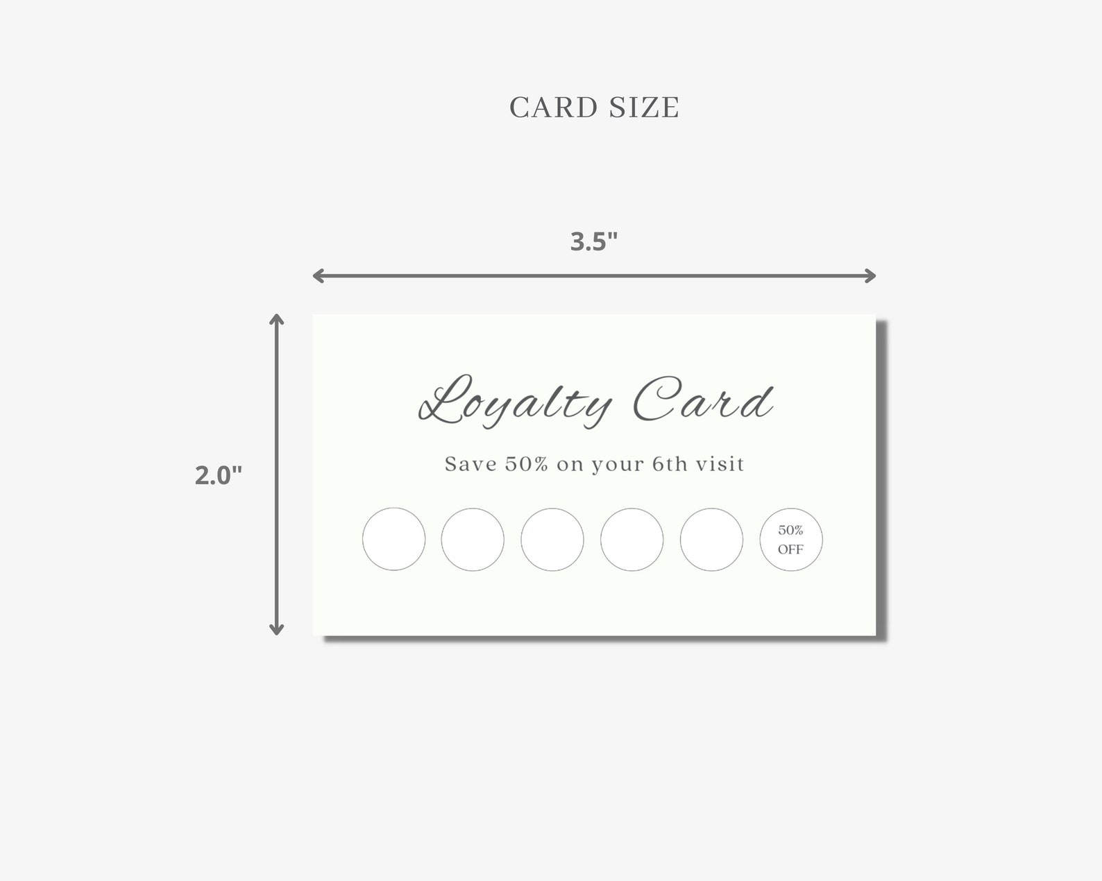 Beauty Loyalty Card Template, DIY Reward Cards, Minimalist Salon Stamp ...