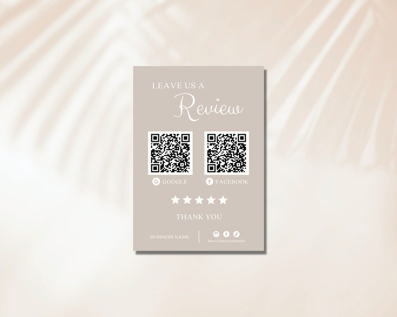 Ask for Review QR Code Sign Template Google Review Sign - Etsy