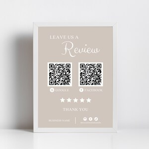 Ask for Review QR Code Sign Template Google Review Sign - Etsy