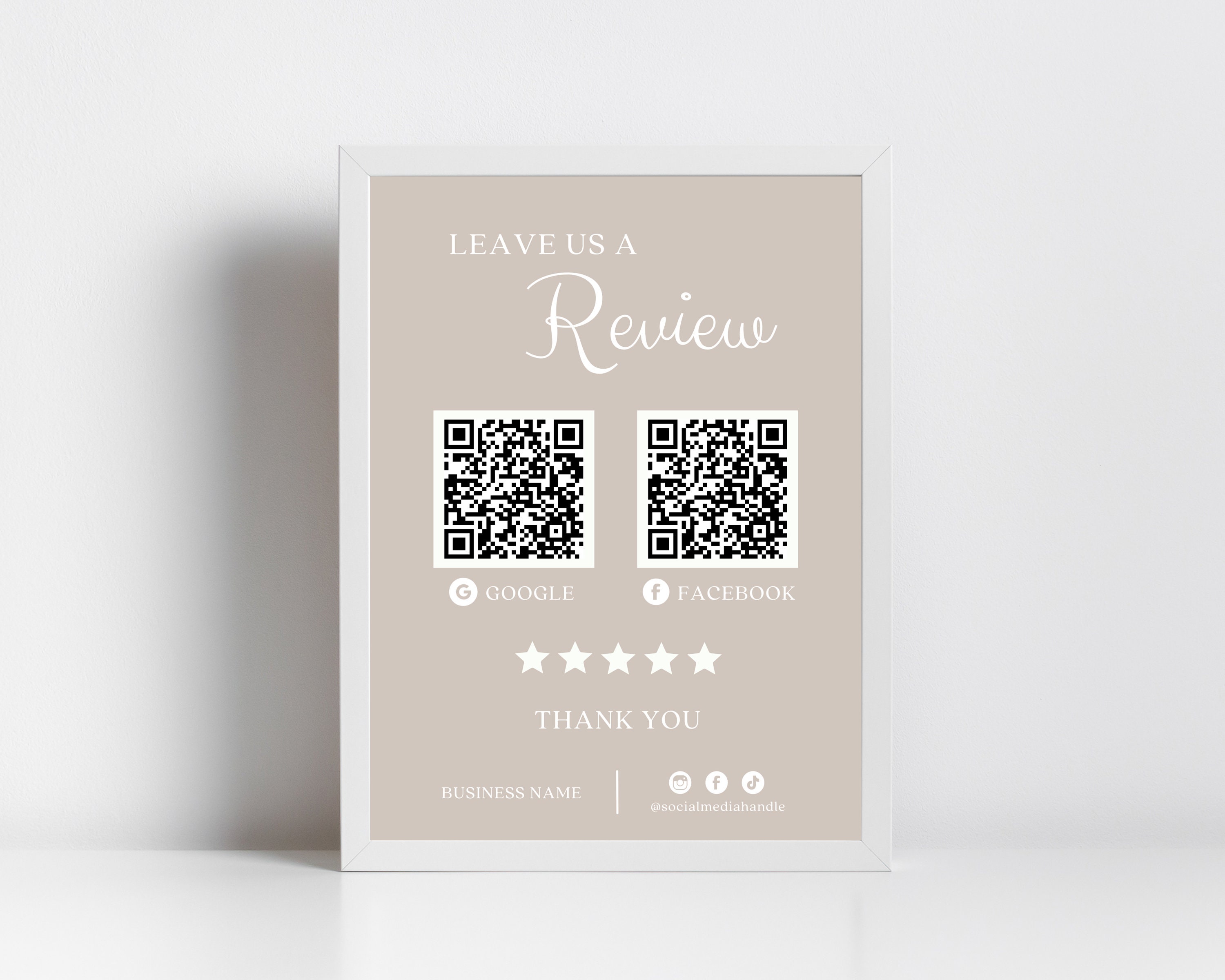 Ask for Review QR Code Sign Template Google Review Sign - Etsy