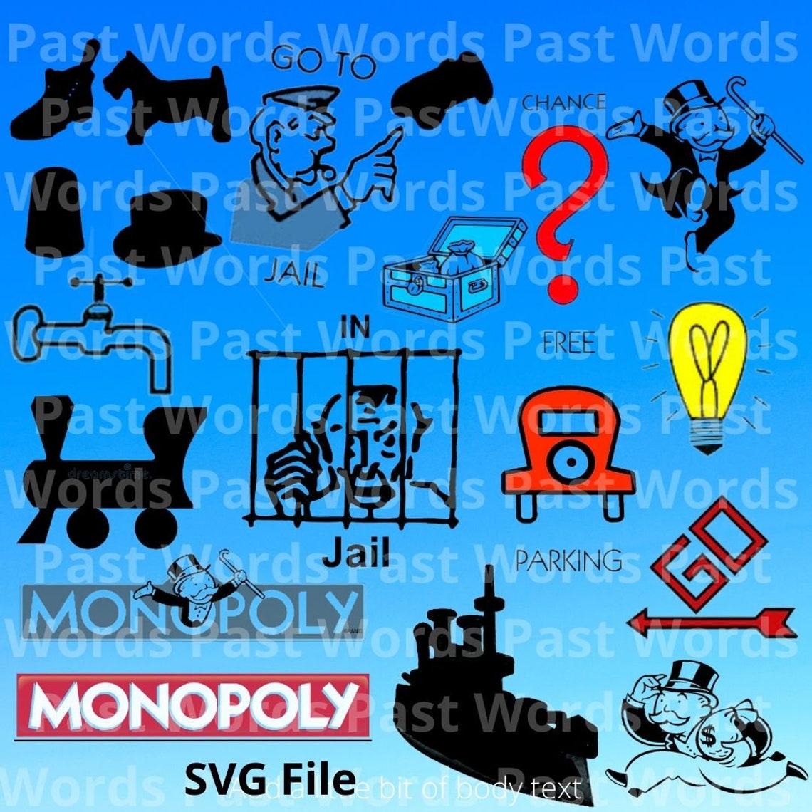 Monopoly SVG Board Game Board Games SVG Family Game Night - Etsy