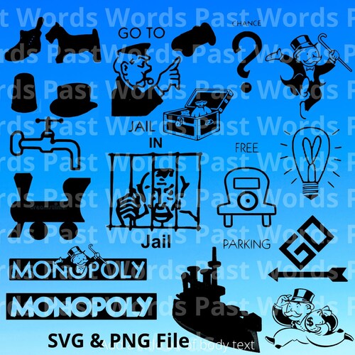 Monopoly SVG Board Game Board Games SVG Family Game Night - Etsy