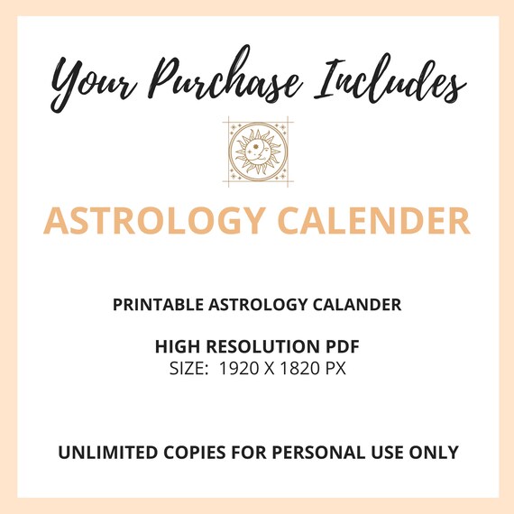 Current Zodiac Calendar 2022