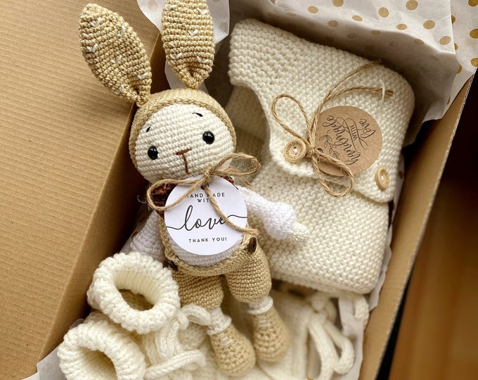 Welcome Baby Gift, Baby Shower Gift, Gender Neutral Baby Gift Set, Baby ...