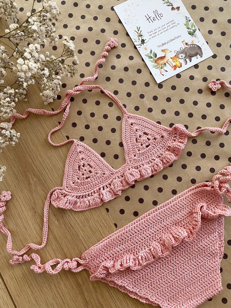 Crochet Baby Bikini Baby Bikini Newborn Photography Prop - Etsy