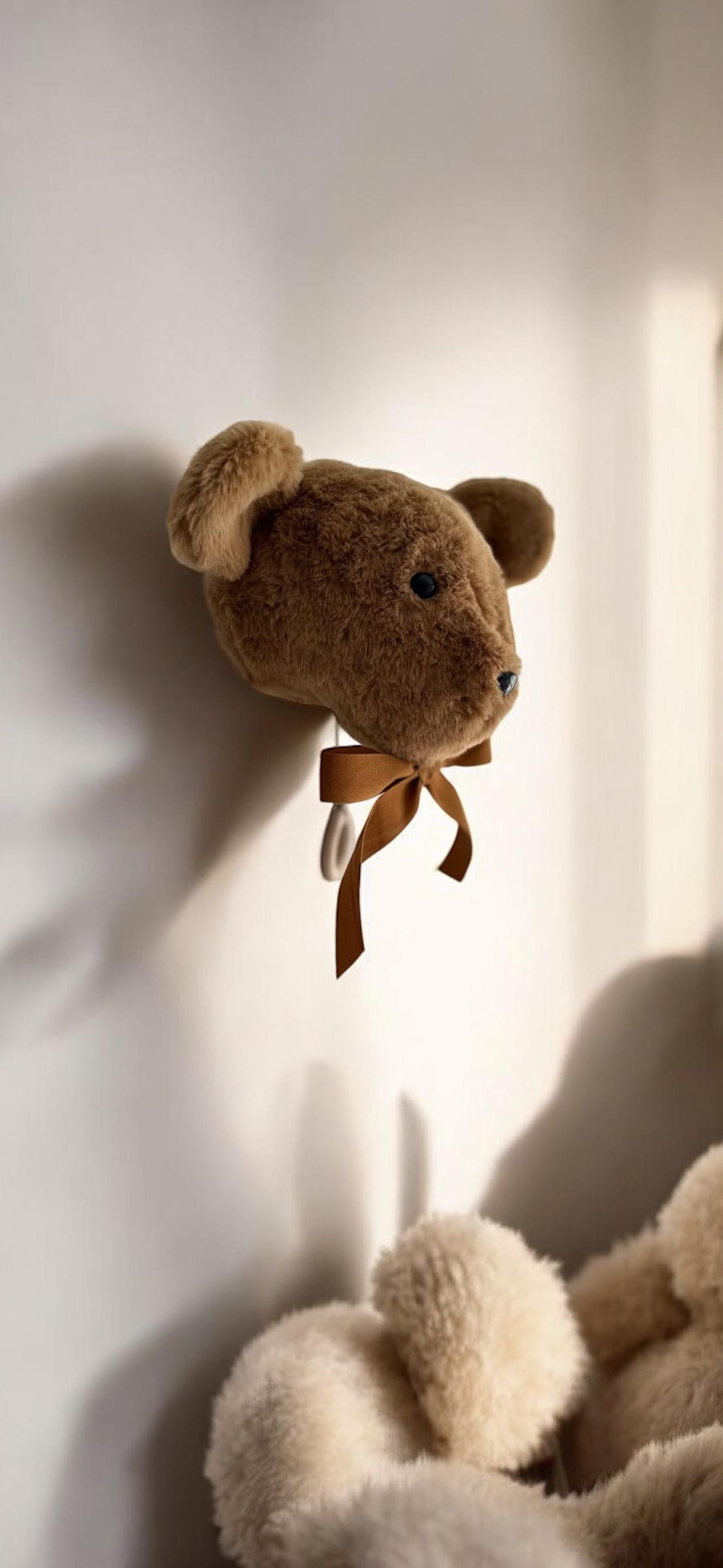 Musical Rabbit Head Wall Mount: Plush Nursery Decor - Etsy