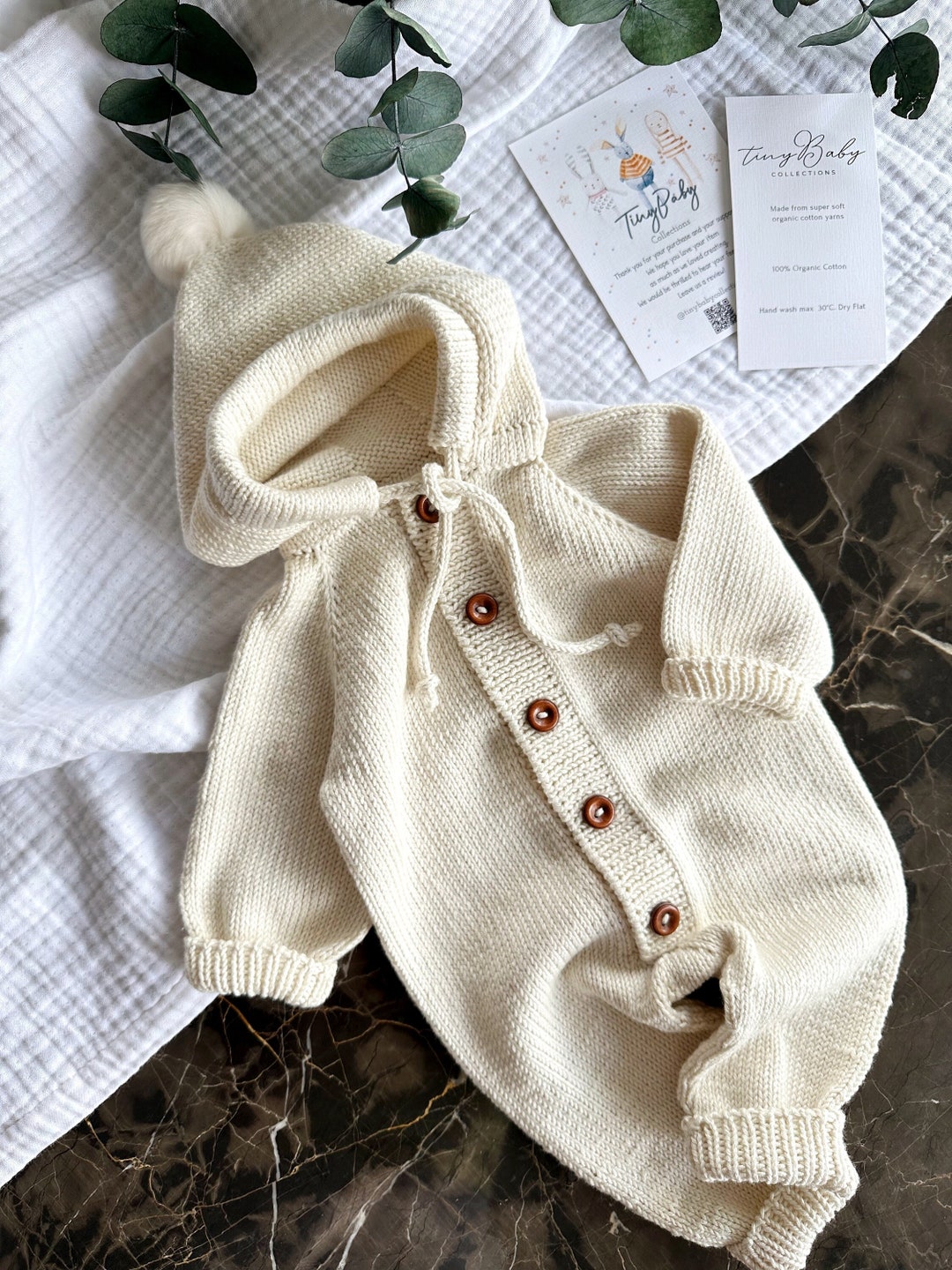 Knitted Baby Romper Newborn Baby Coming Home Outfit Knit - Etsy