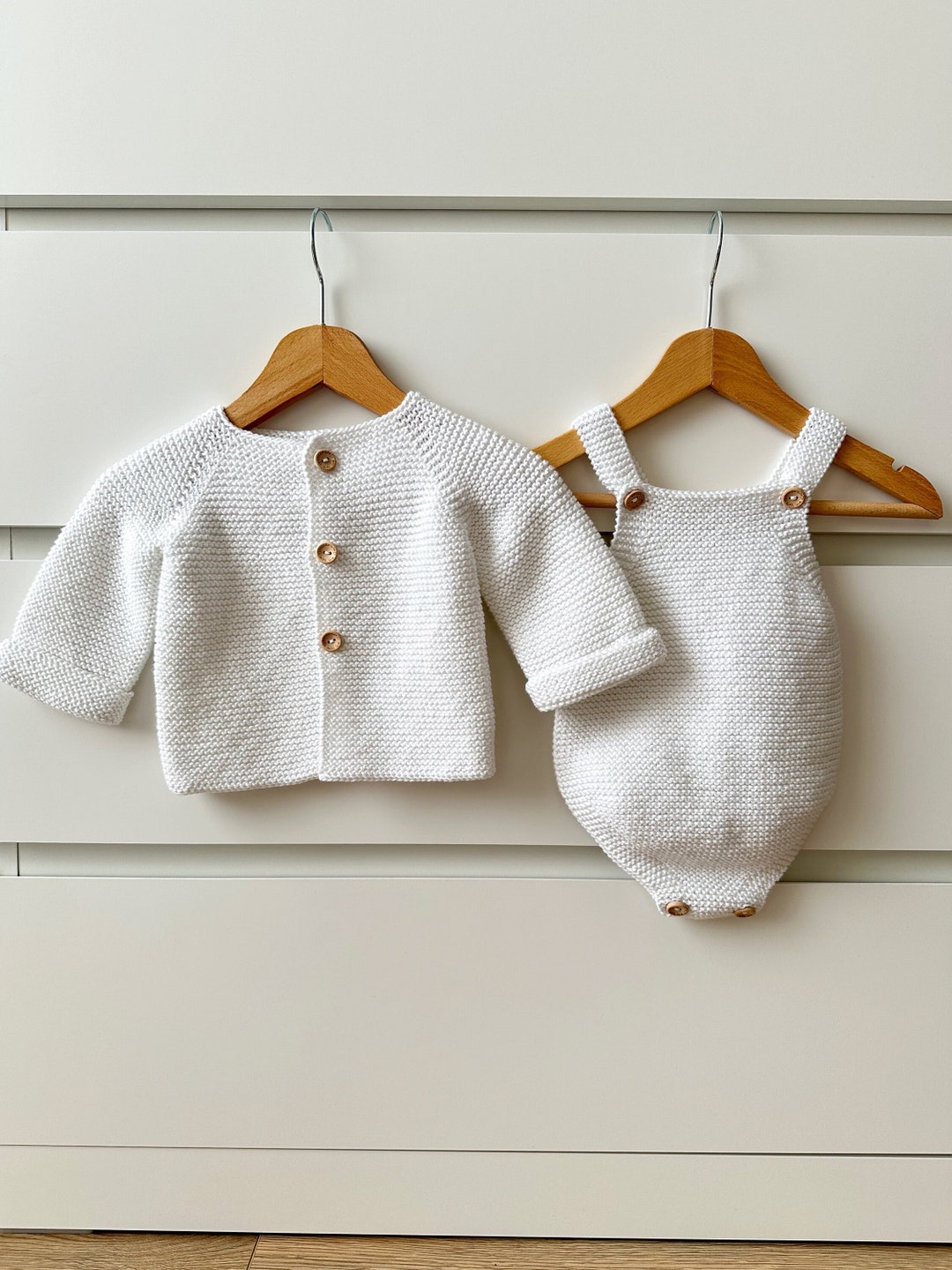 Newborn Knit Outfit, Knitted Baby Clothes, Organic Cotton Baby Clothes ...