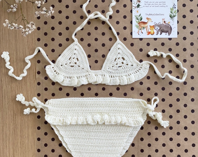 Crochet Baby Bikini, Baby Bikini, Newborn Photography Prop, Baby Shower ...