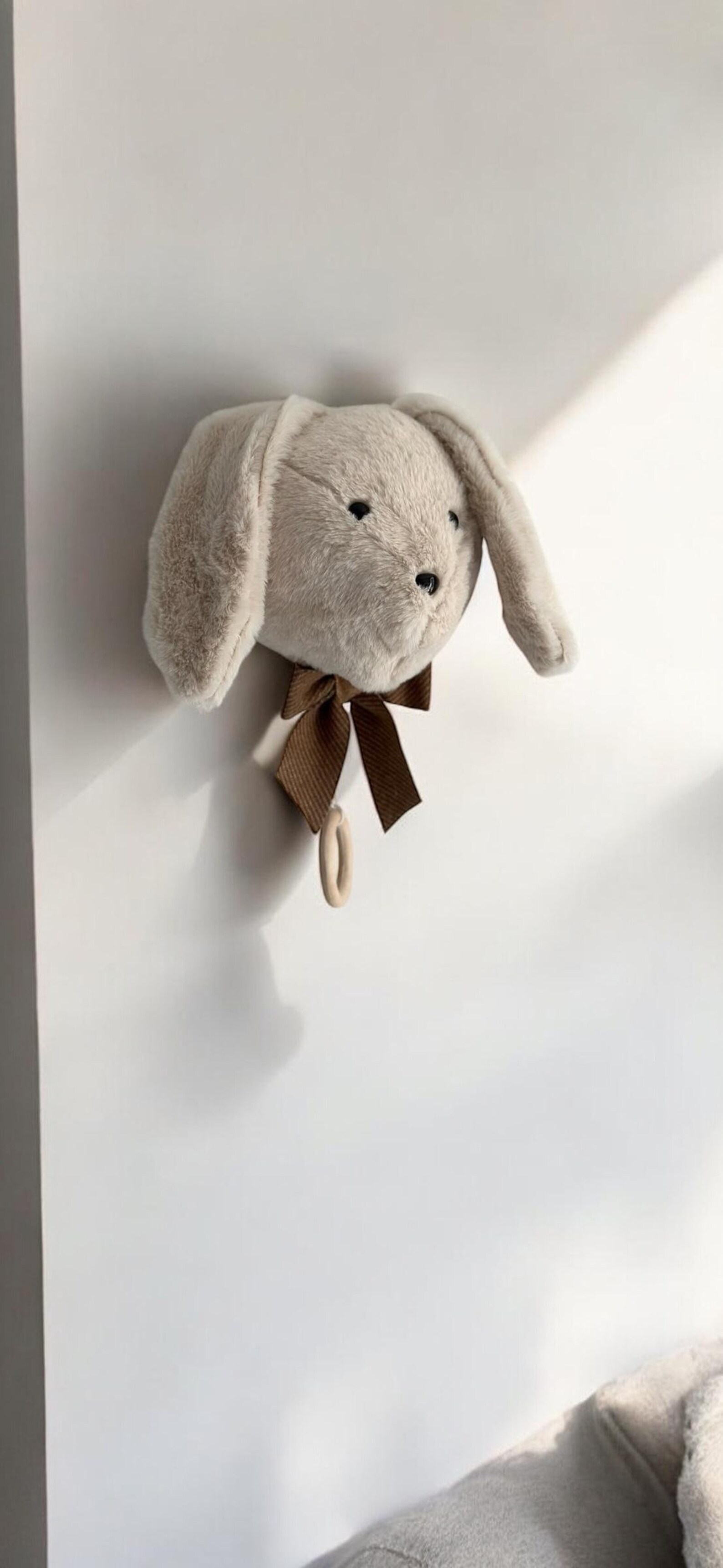 Musical Rabbit Head Wall Mount: Plush Nursery Decor - Etsy