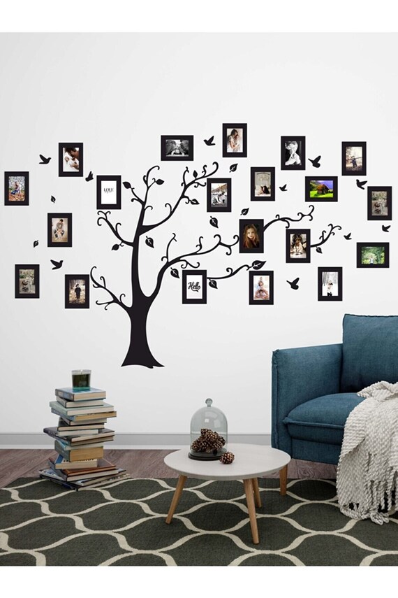 Large Family Tree Photo Frames Wooden Wall Art Decoration for - Etsy