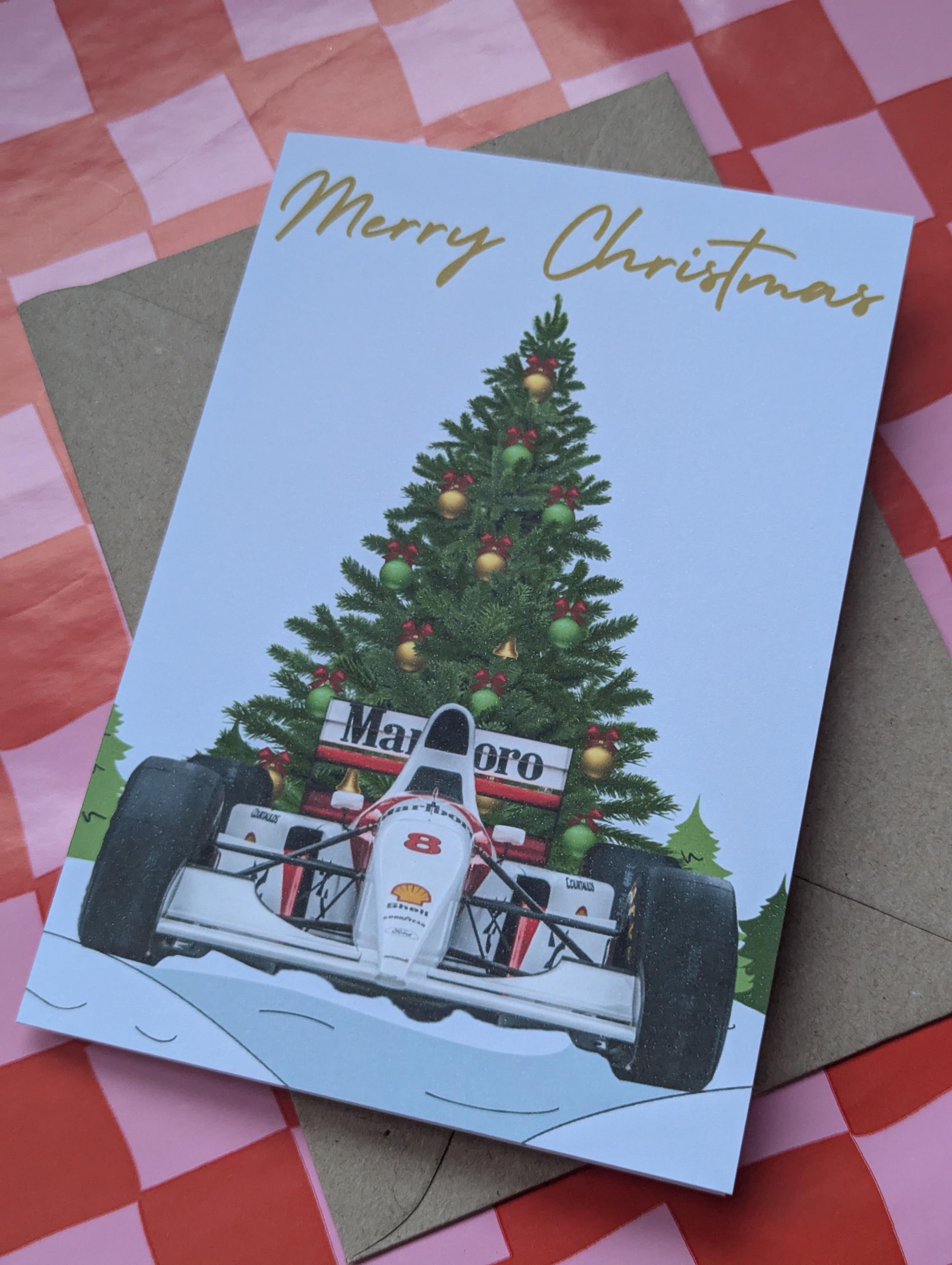 Christmas Formula One Car Greeting Card A5, Grand Prix, Celebration, F1 ...