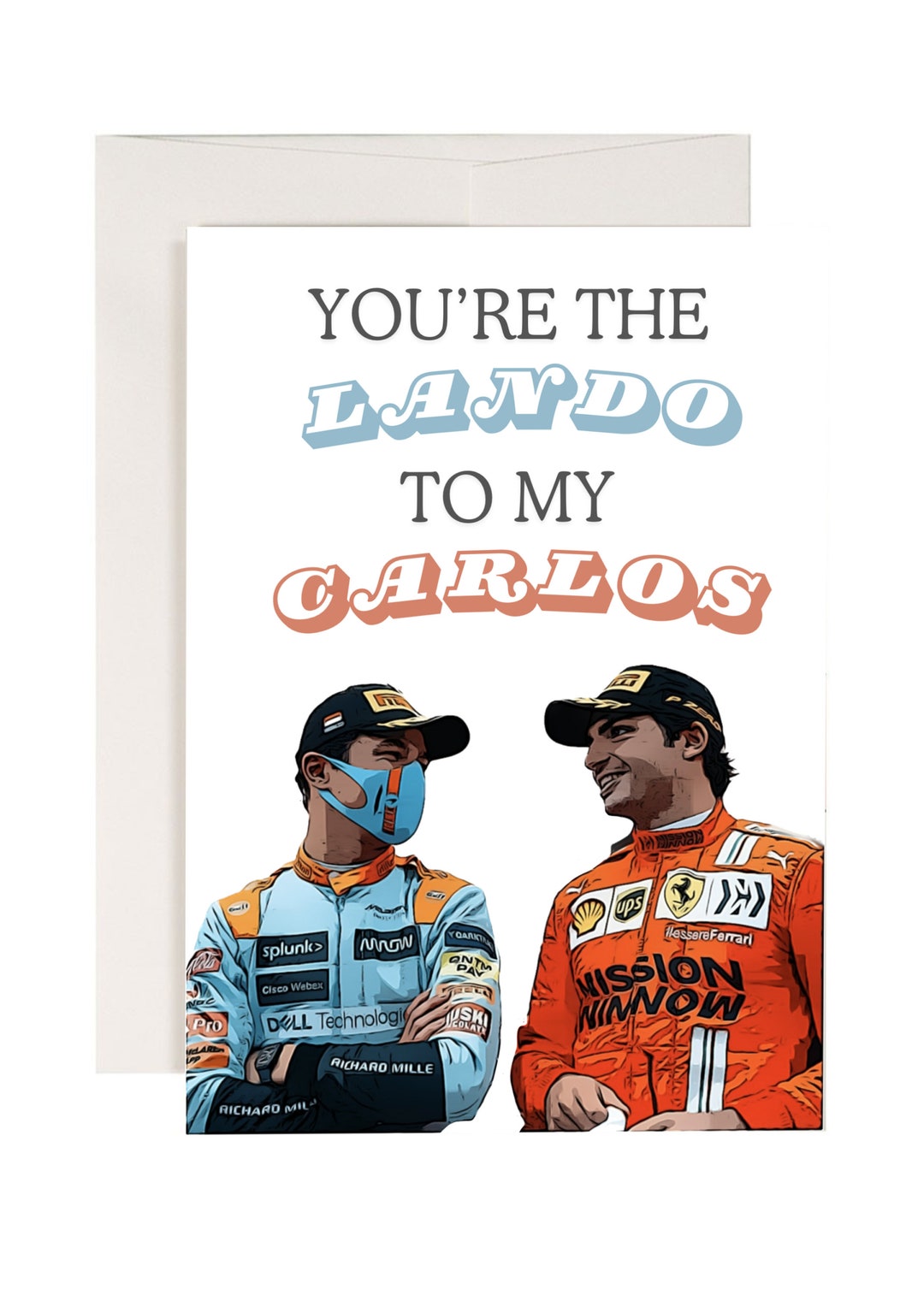 Carlando Formula One Greeting Card A5, Celebration, F1 Card, Racing ...
