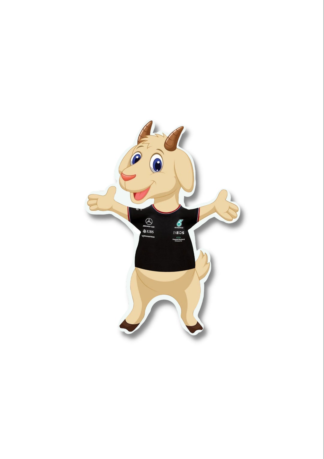 Lewis Hamilton Inspired, F1 GOAT Sticker, Formula One Grid, Motorsport ...